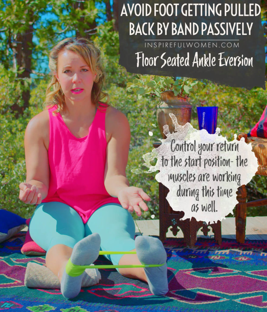 Floor Seated Ankle Eversion – Mini Band - Inspireful Women