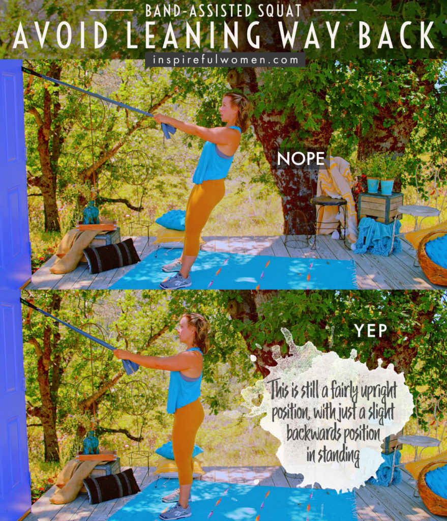 Band Assisted Squat - Inspireful Women