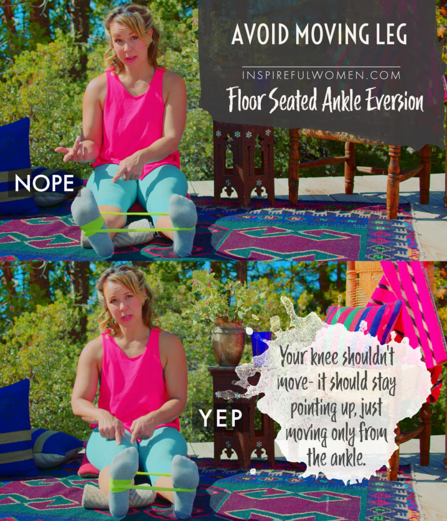 Floor Seated Ankle Eversion – Mini Band - Inspireful Women