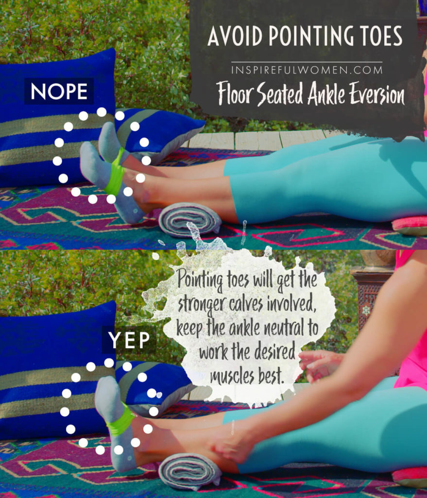 Floor Seated Ankle Eversion – Mini Band - Inspireful Women