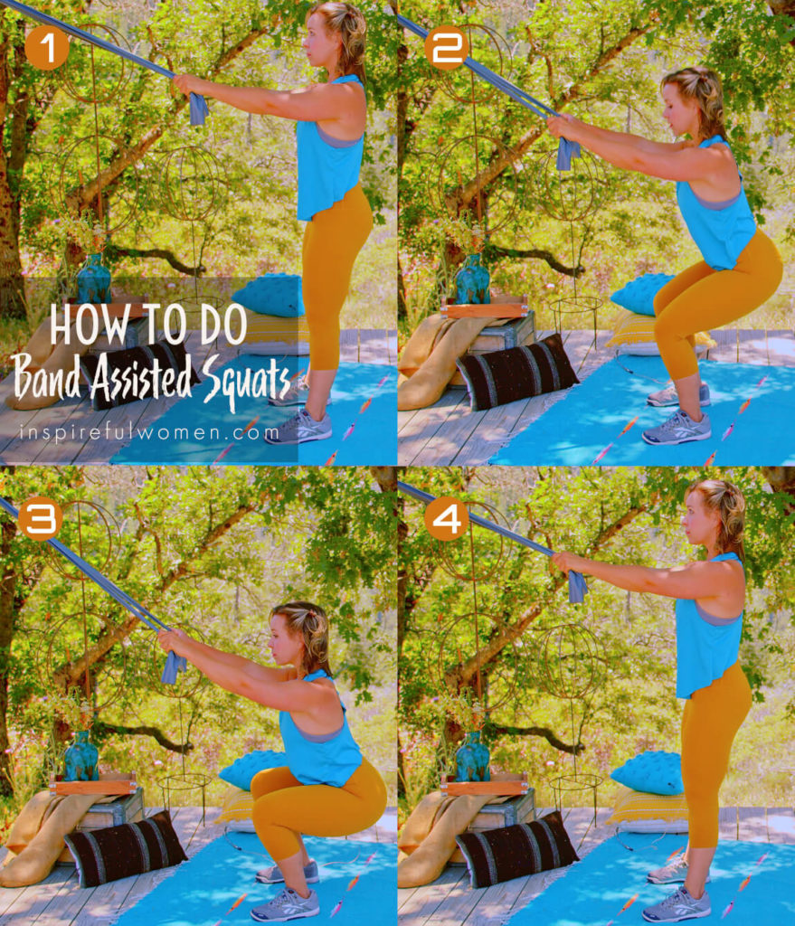 Band Assisted Squat - Inspireful Women