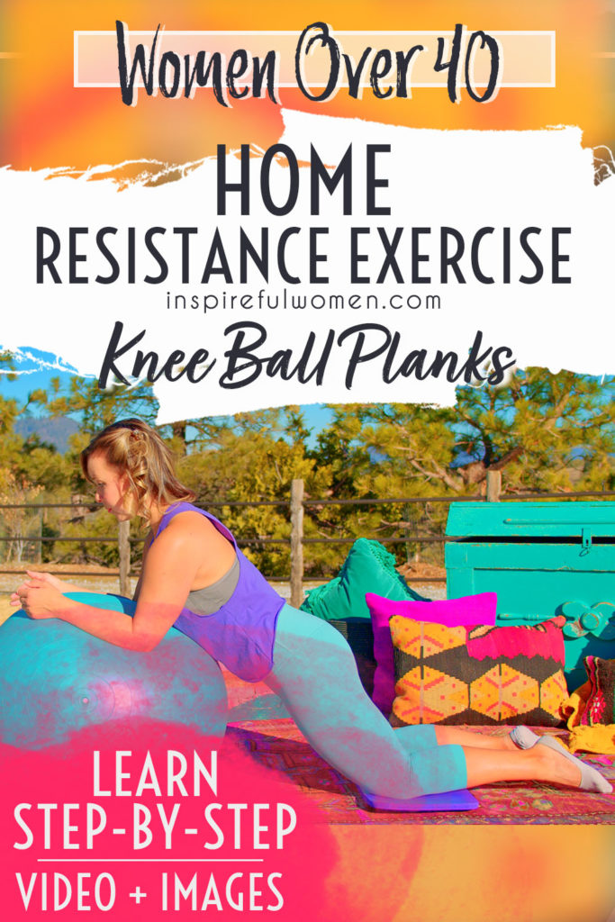 Stability Ball Forearm Knee Plank - Inspireful Women