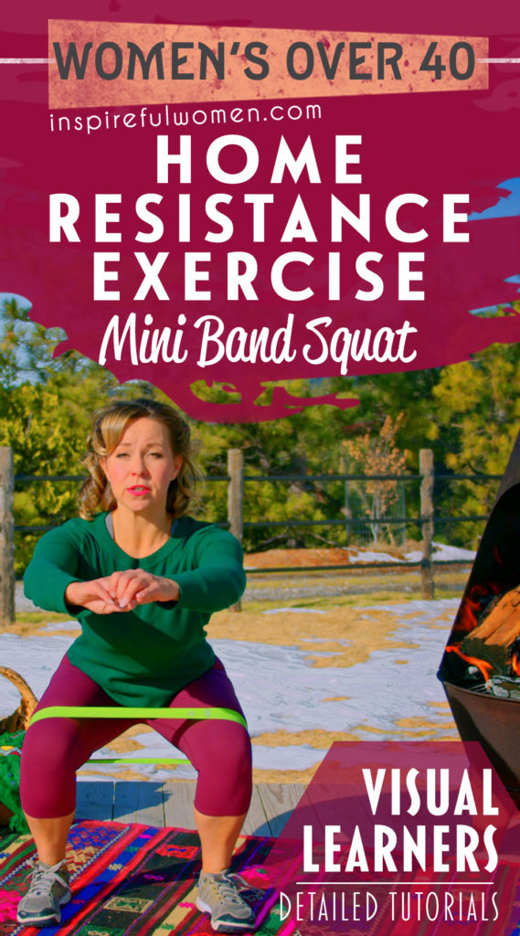 Bodyweight Mini Band Squat - Inspireful Women