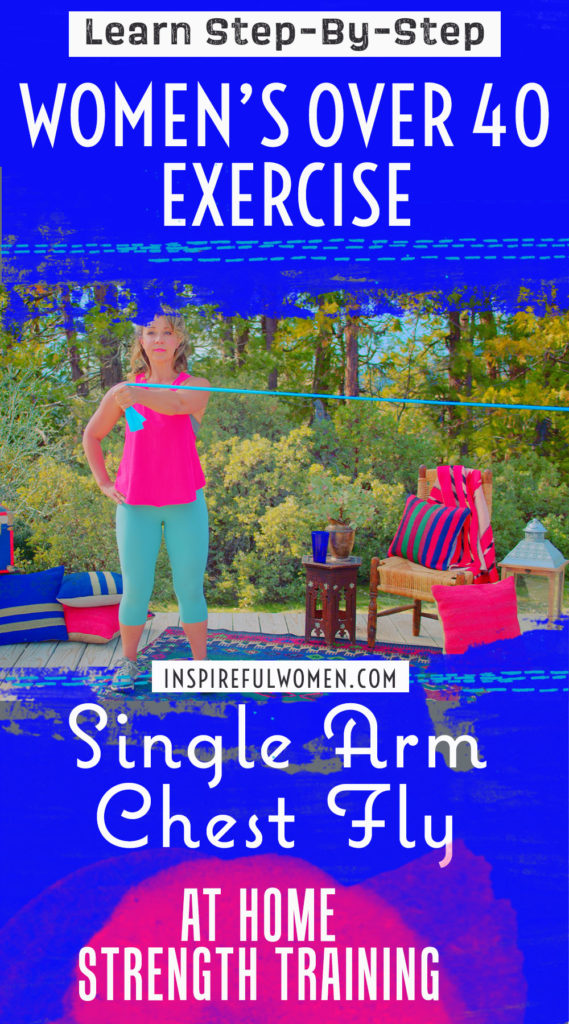 Single Arm Standing Band Chest Fly - Inspireful Women