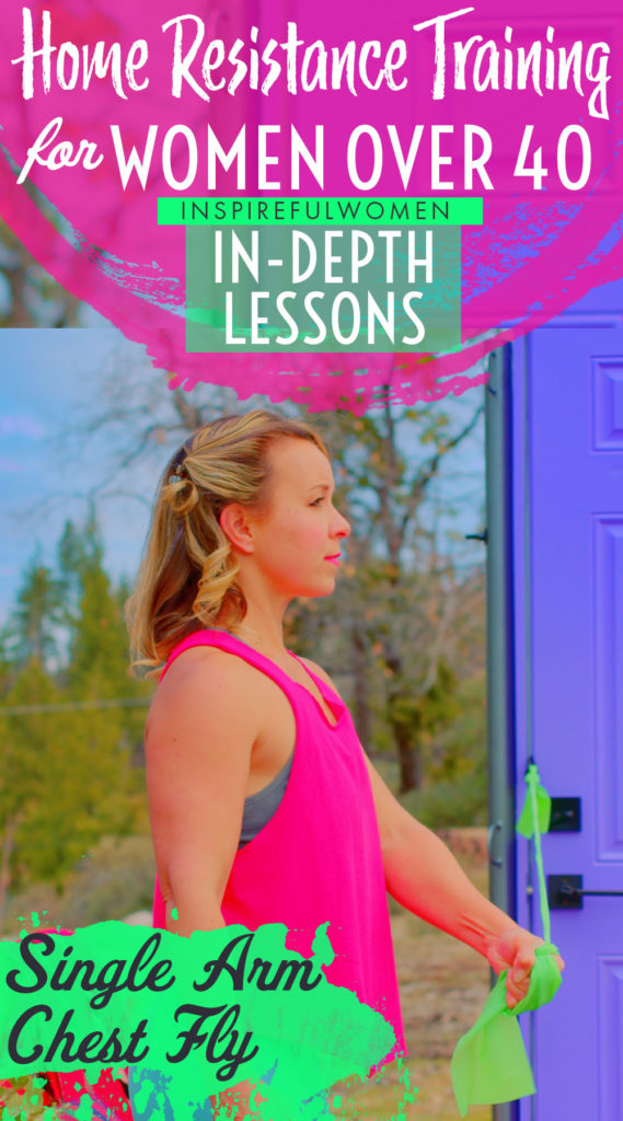 Single Arm Standing Band Chest Fly - Inspireful Women