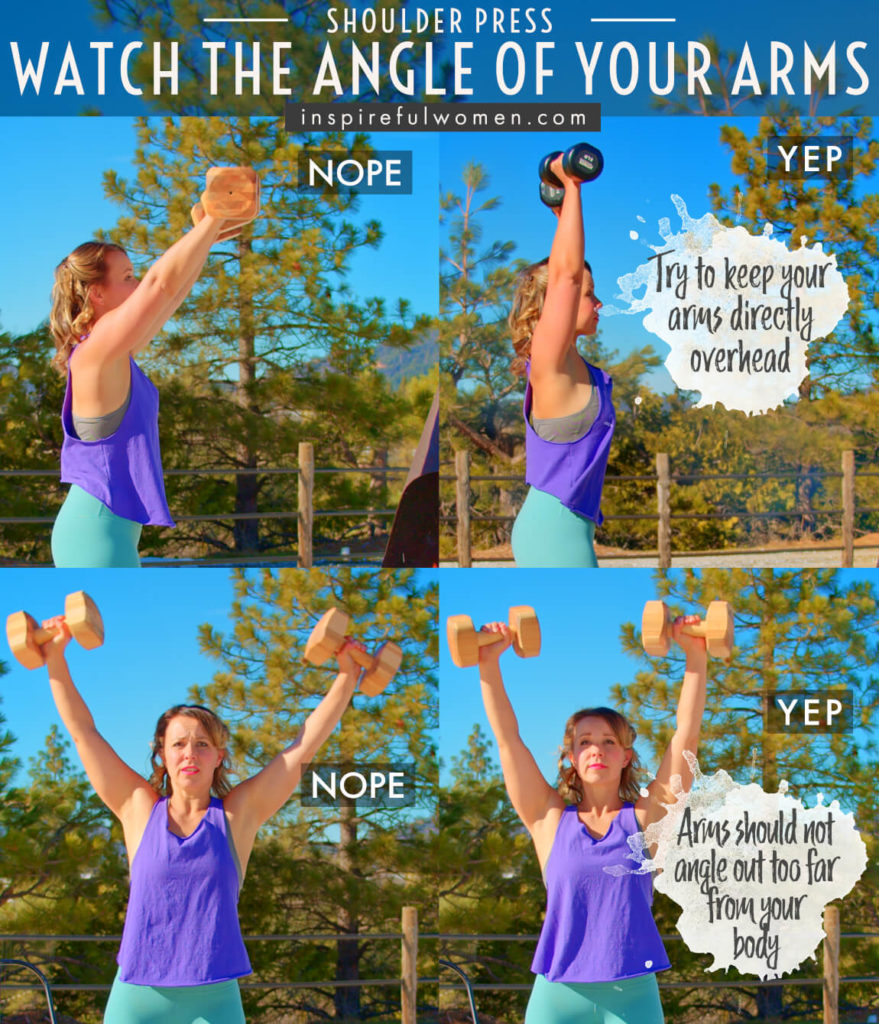 Half-Kneeling Dumbbell Shoulder Press - Inspireful Women