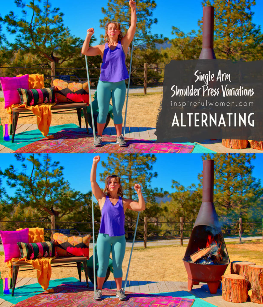 Single-Arm Dumbbell Shoulder Press - Inspireful Women