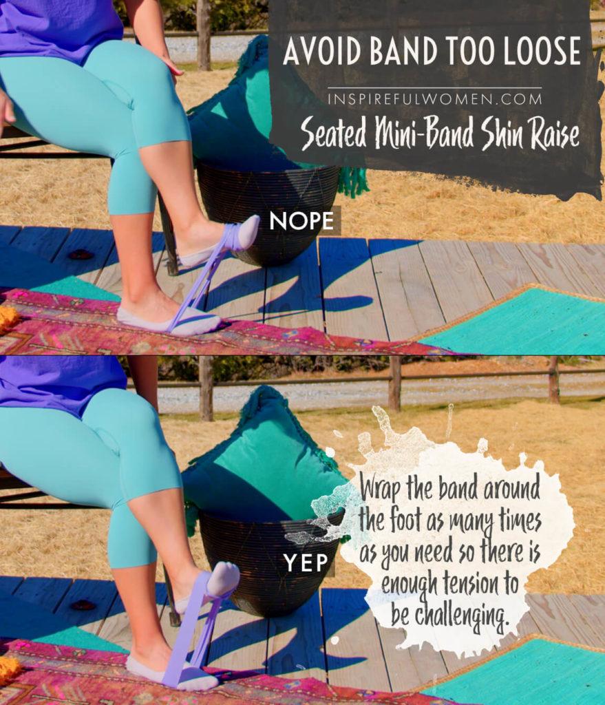 Seated Mini Band Toe Raise - Inspireful Women