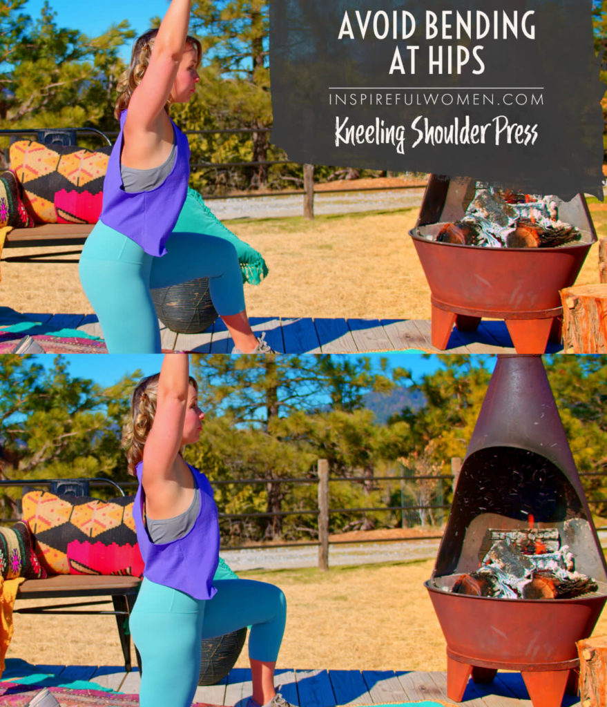Kneeling Band Shoulder Press - Inspireful Women