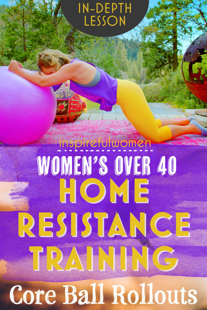 Stability Ball Roll Out (Hips Flexed) - Inspireful Women