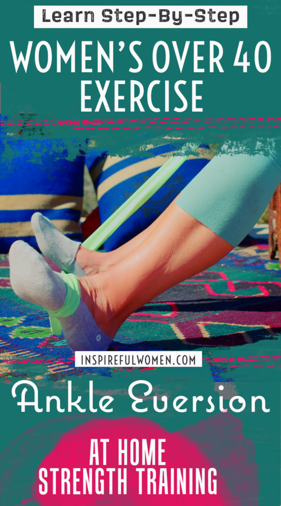 Chair-Seated Ankle Eversion – Long Band - Inspireful Women