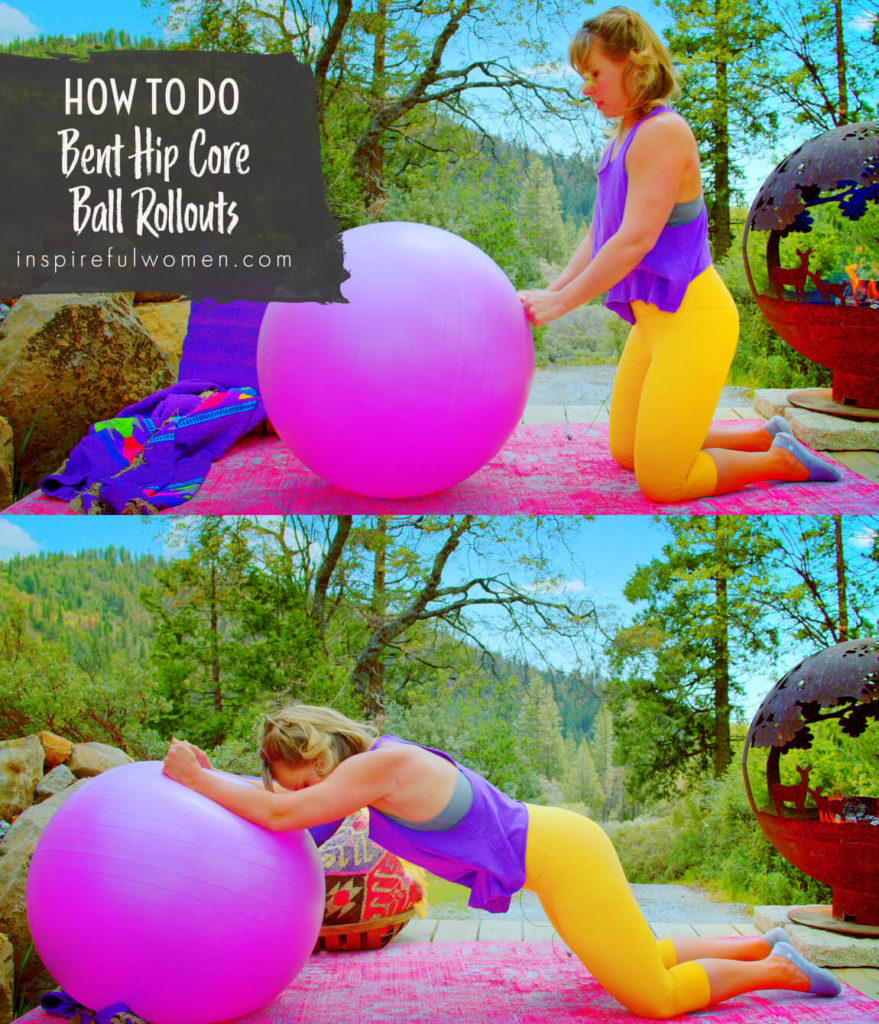 Stability Ball Roll Out (Hips Flexed) - Inspireful Women