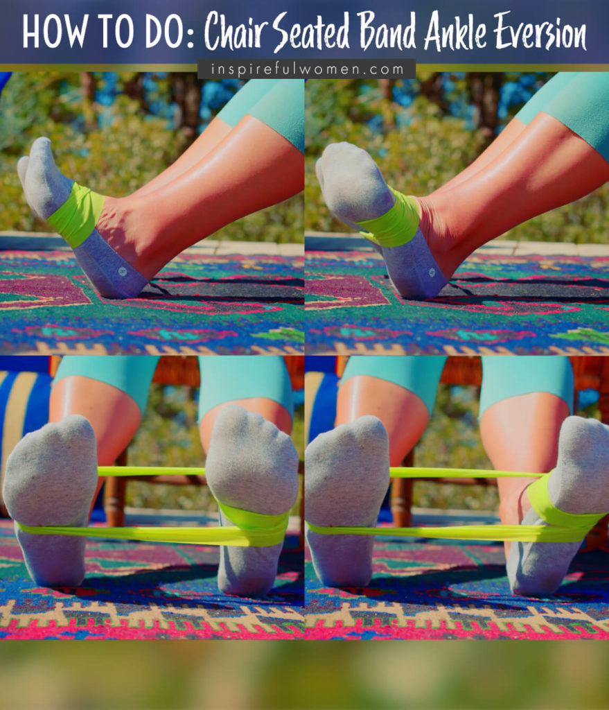 Chair-Seated Ankle Eversion – Mini Band - Inspireful Women
