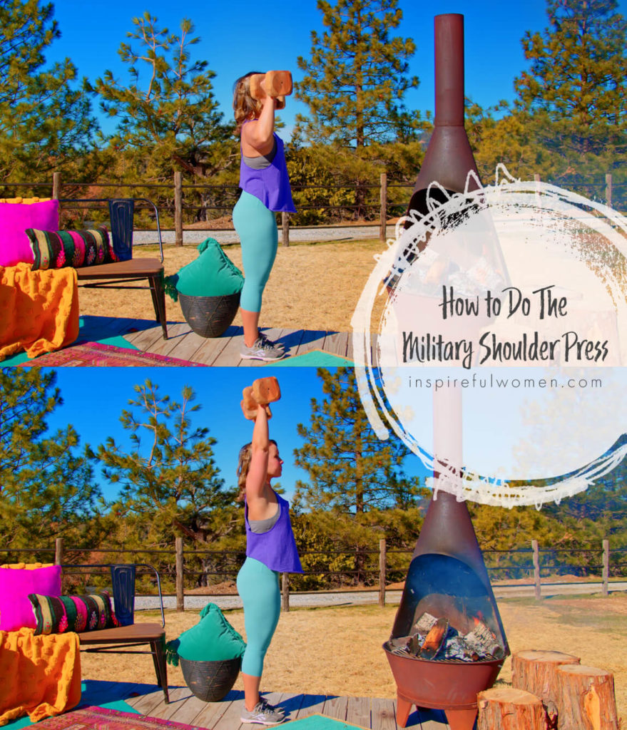 Dumbbell Military Shoulder Press - Inspireful Women