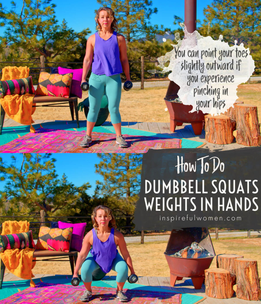 Squats – Dumbbells in Hands - Inspireful Women