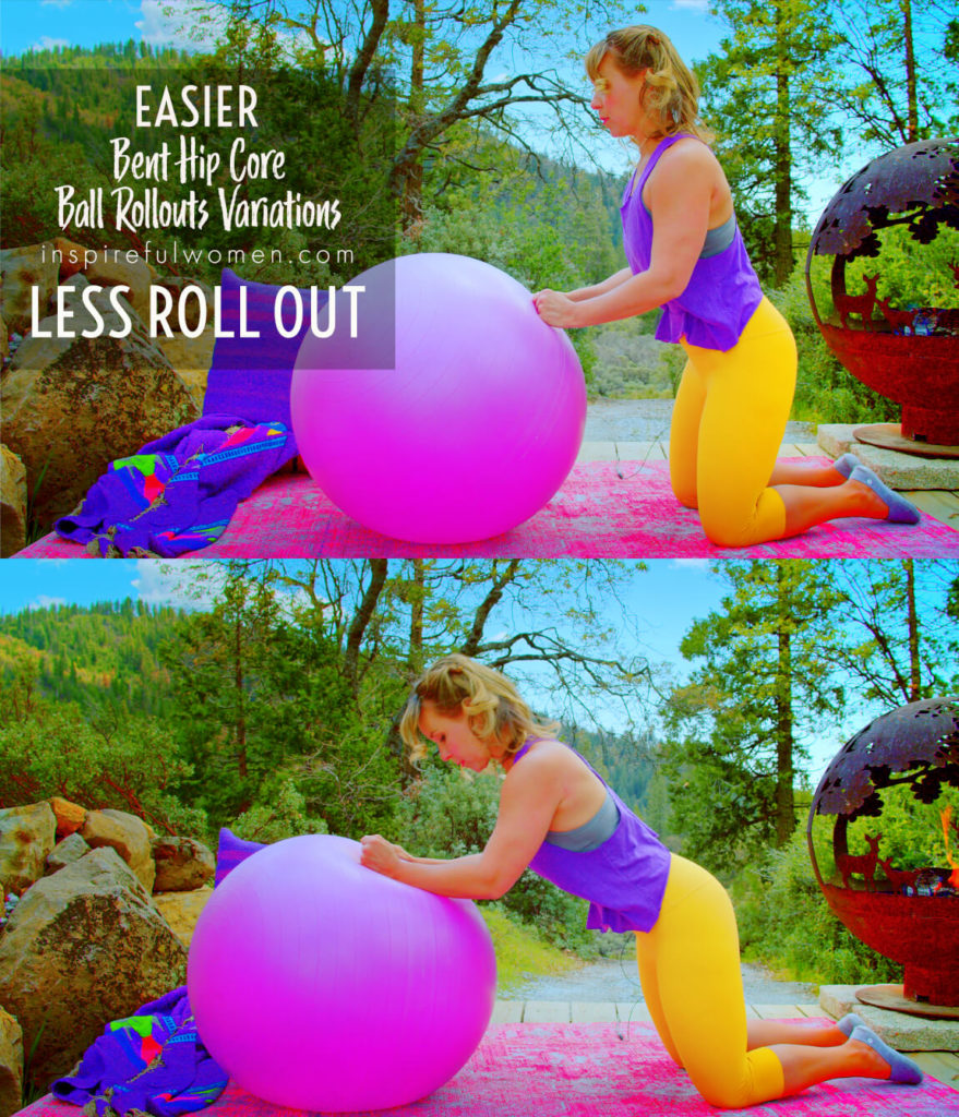 Stability Ball Roll Out (Hips Flexed) - Inspireful Women
