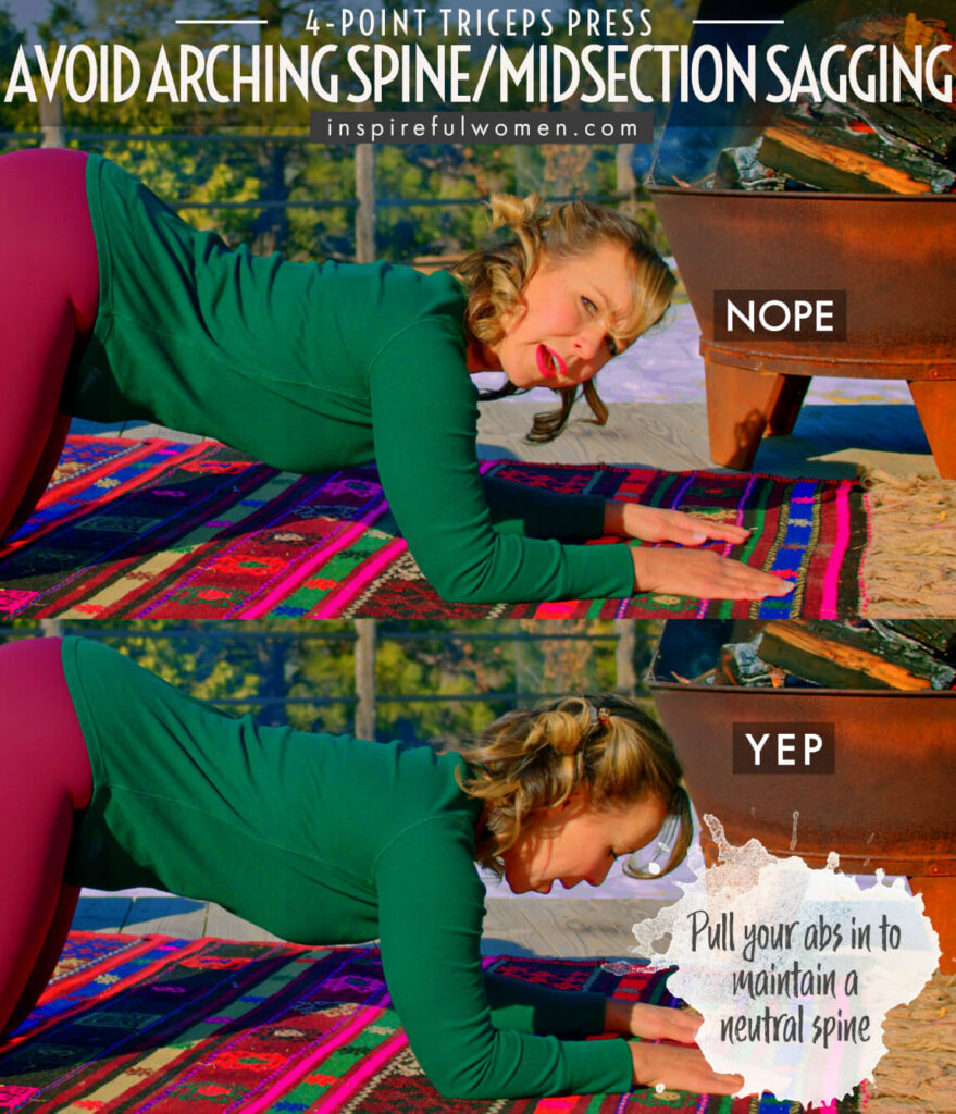 4-point Bodyweight Triceps Extension - Inspireful Women