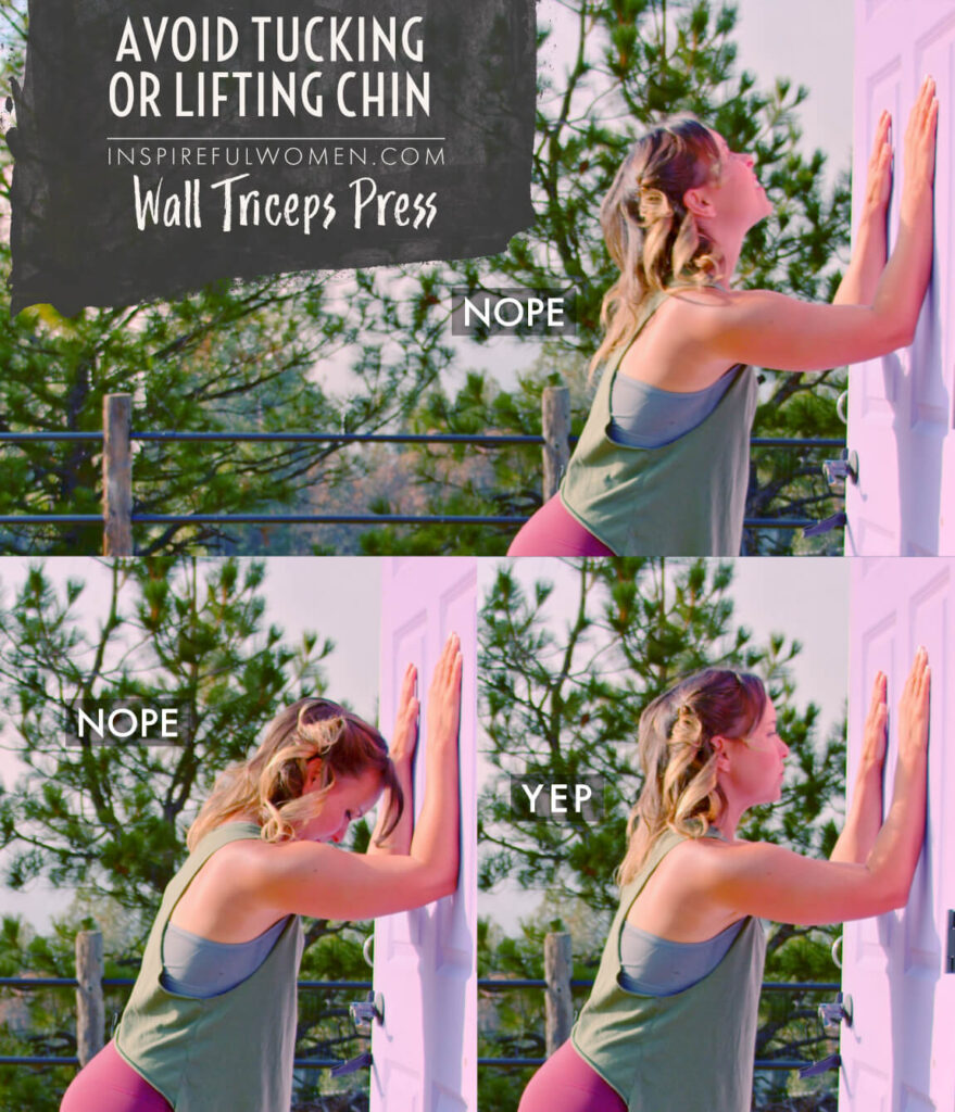 Bodyweight Wall Tricep Extension - Inspireful Women