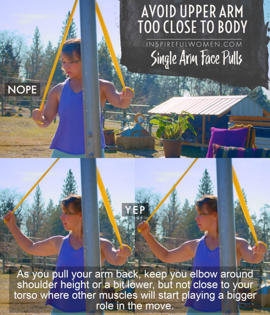 Single Arm Face Pulls + Thoracic Rotation - Inspireful Women