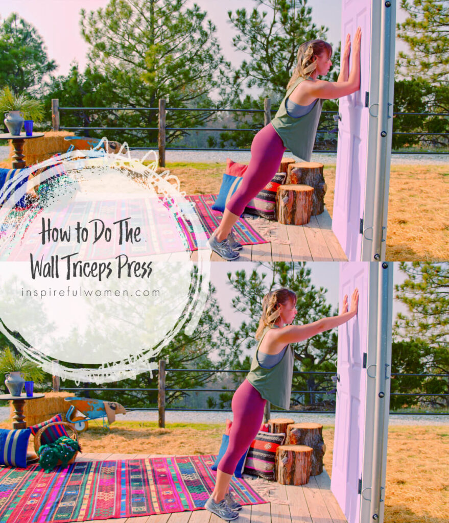 Bodyweight Wall Tricep Extension - Inspireful Women