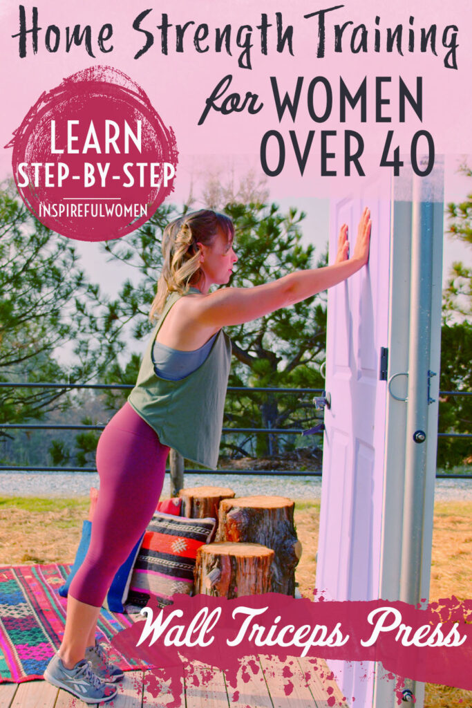 Bodyweight Wall Tricep Extension - Inspireful Women