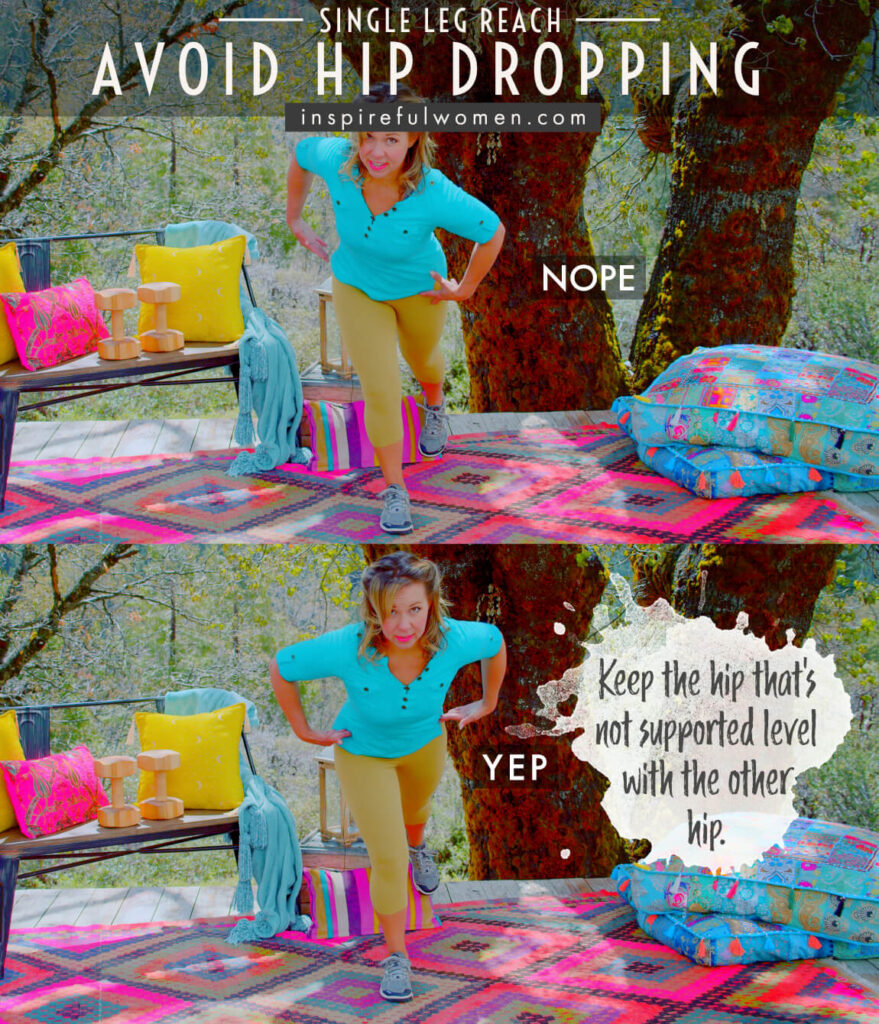 Single Leg Reach with Support - Inspireful Women