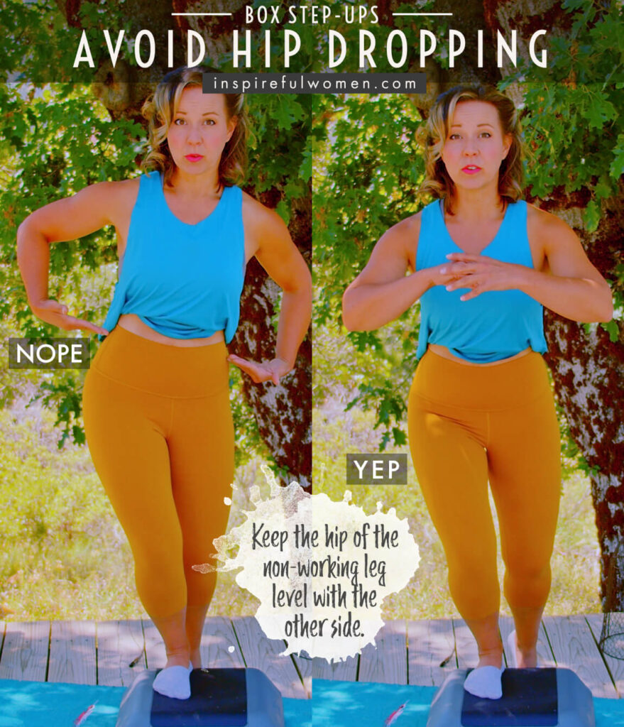 Glute Focused Step Ups - Inspireful Women