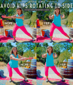 Side Lunge – Lateral Slide - Inspireful Women