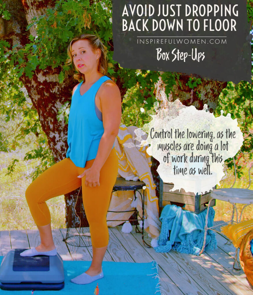 Glute Focused Step Ups - Inspireful Women