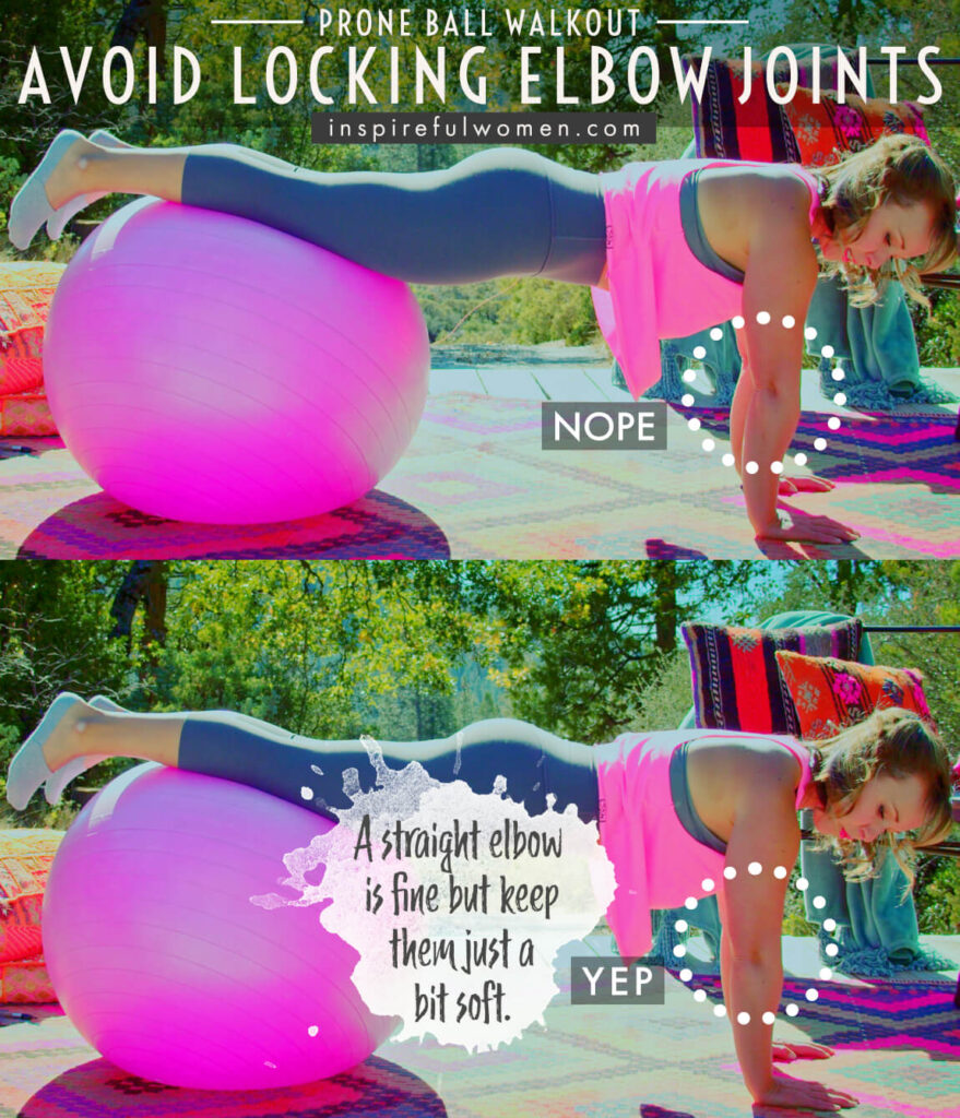 Stability Ball Walkout with Pushup - Inspireful Women