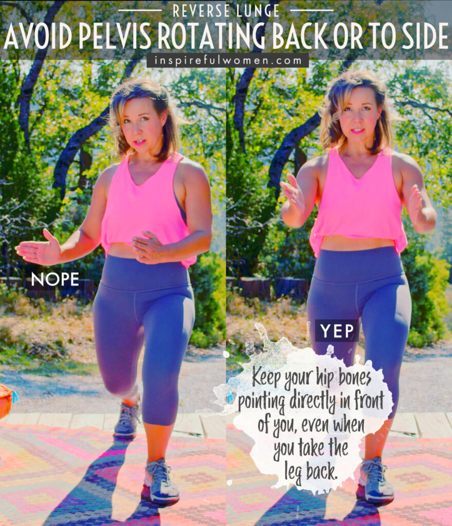 Reverse Lunge with Slider - Inspireful Women