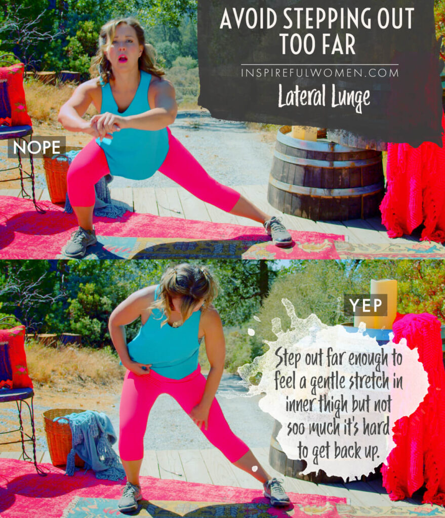 Side Lunge – Lateral Slide - Inspireful Women