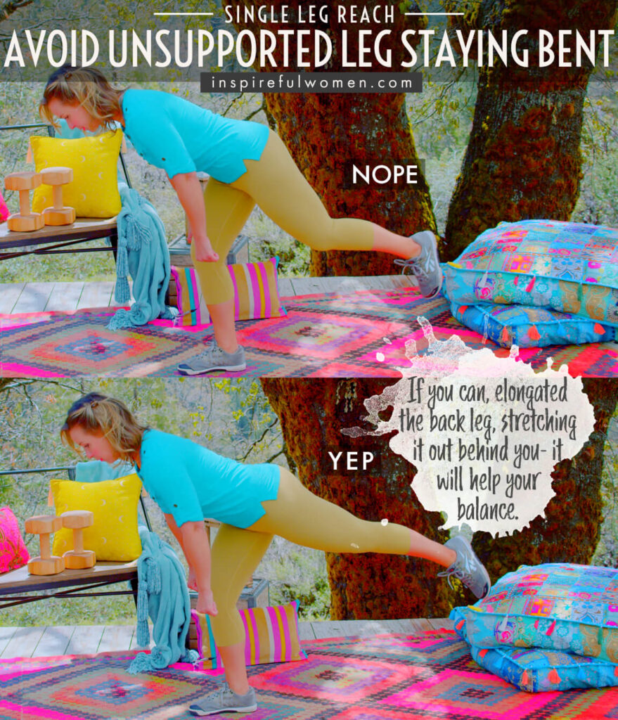 Single Leg Reach with Support - Inspireful Women