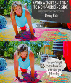 Standing Donkey Kicks - Inspireful Women