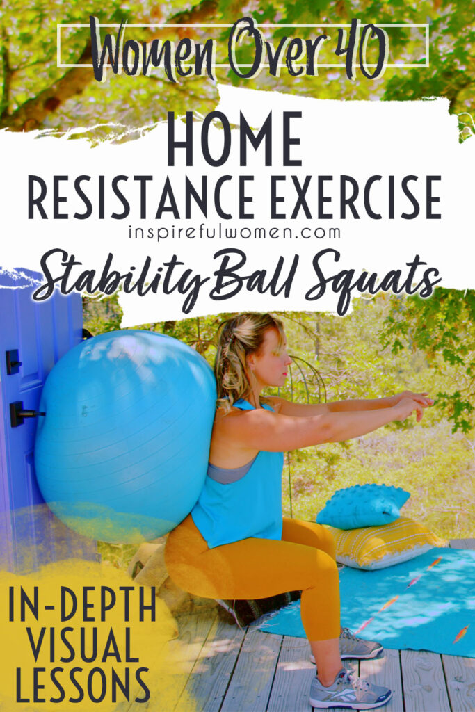 Stability Ball Squat - Inspireful Women