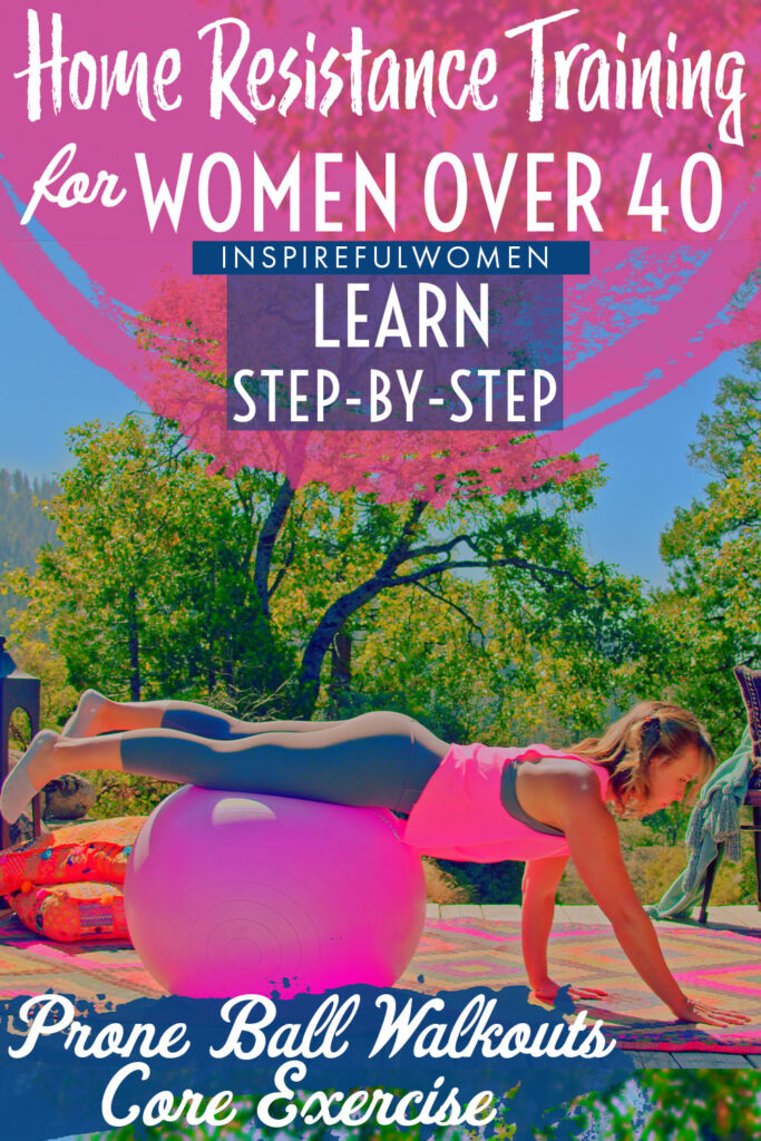 Prone Stability Ball Walkouts - Inspireful Women