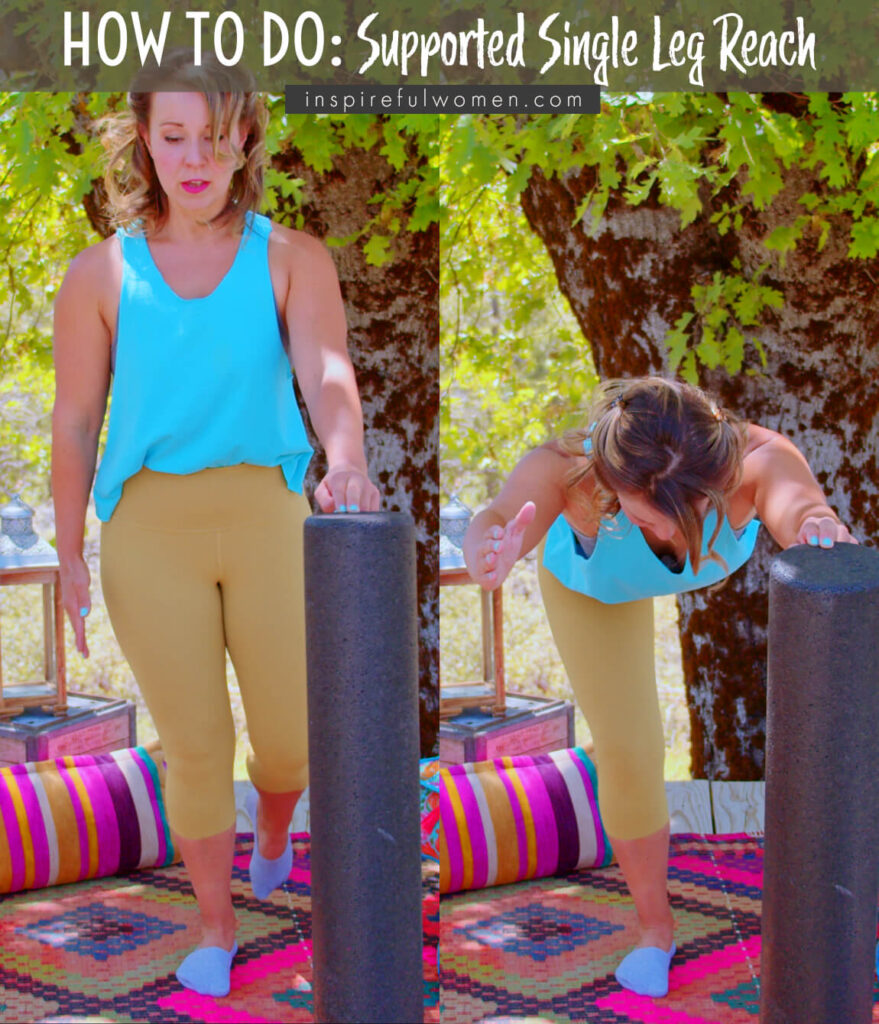 Single Leg Reach with Support - Inspireful Women
