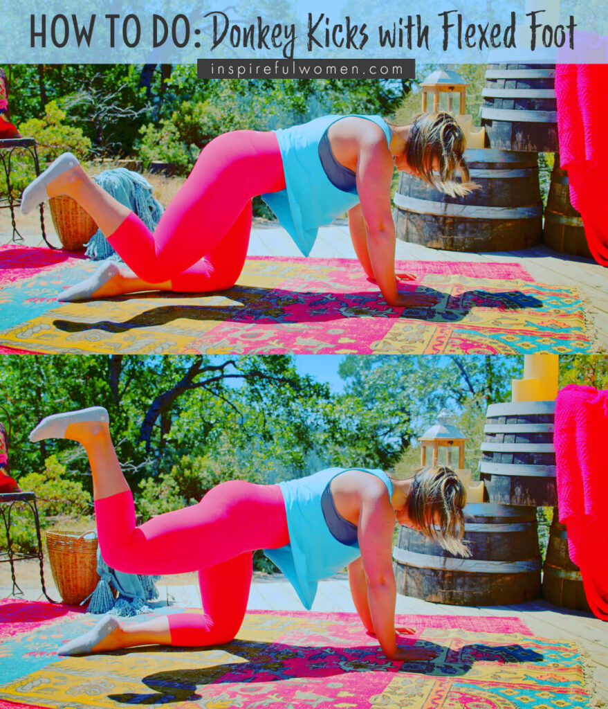 Bodyweight Donkey Kicks - Inspireful Women