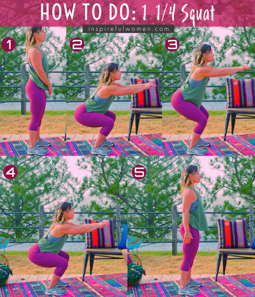 Bodyweight 1 1/4 Squats - Inspireful Women