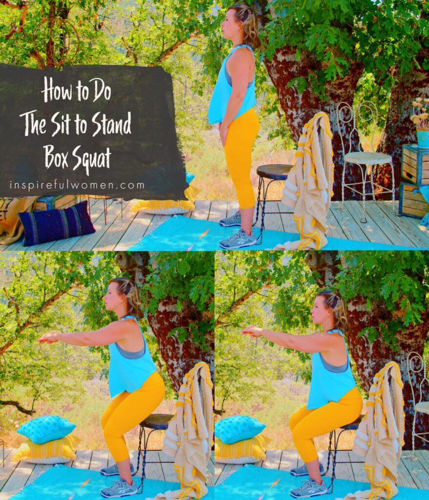 Bodyweight Sit to Stand Squat - Inspireful Women