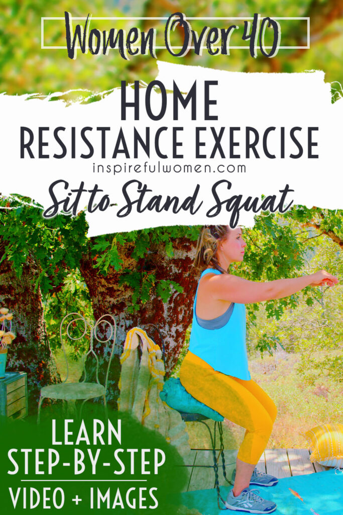 Bodyweight Sit to Stand Squat - Inspireful Women