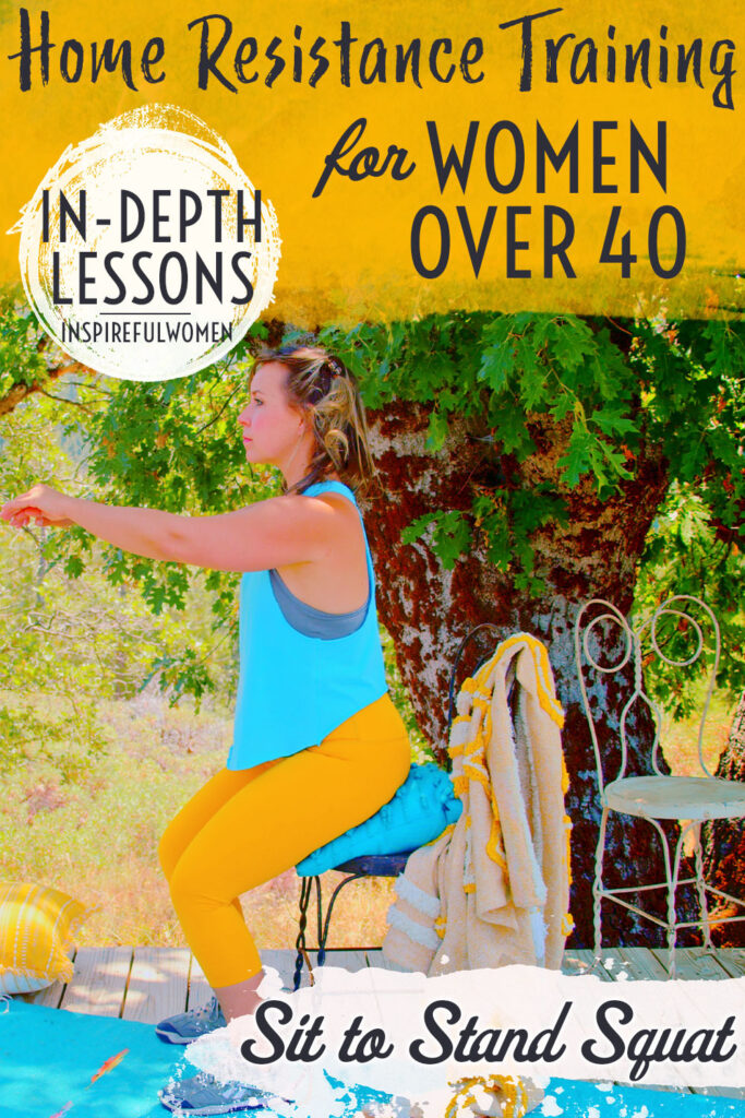 Bodyweight Sit to Stand Squat - Inspireful Women