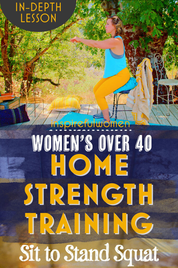 Bodyweight Sit to Stand Squat - Inspireful Women