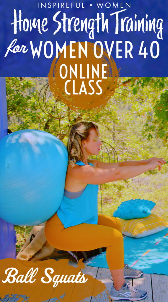 Stability Ball Squat - Inspireful Women