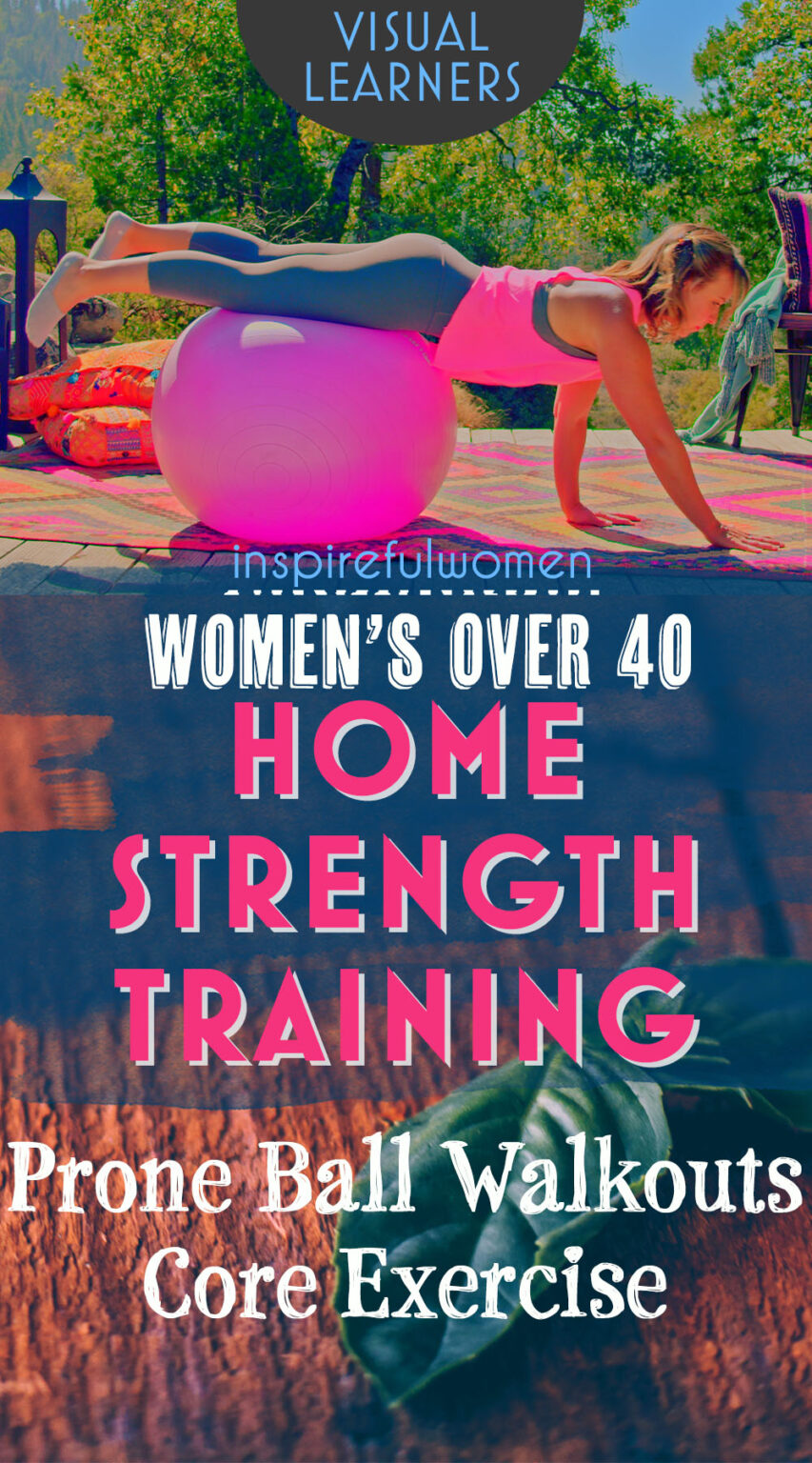 Prone Stability Ball Walkouts - Inspireful Women