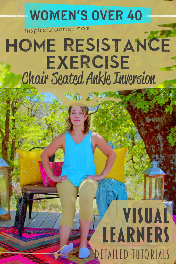Chair Seated Ankle Inversion – Long Band - Inspireful Women