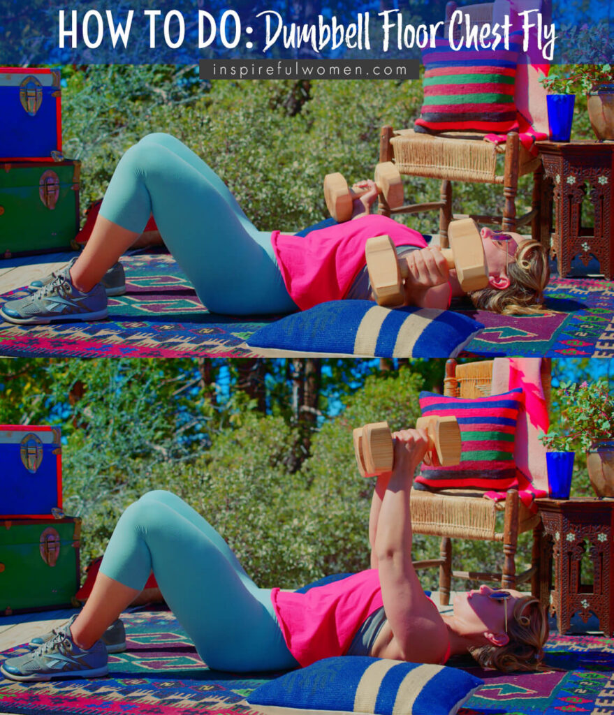 Dumbbell Floor Chest Fly - Inspireful Women