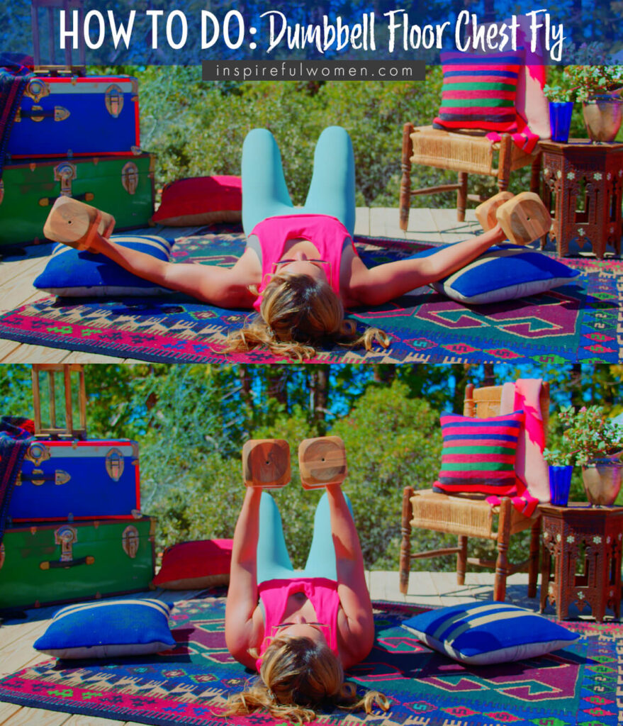 Dumbbell Floor Chest Fly - Inspireful Women