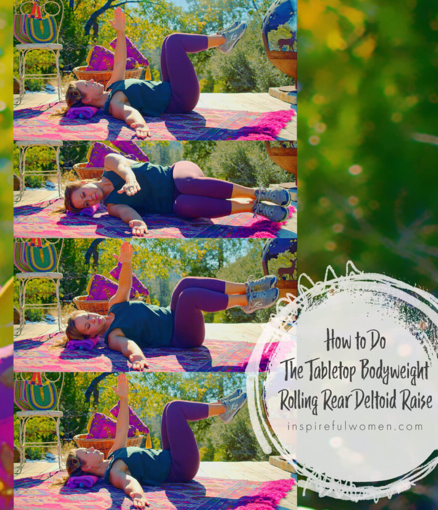 Lying Rolling Rear Delt Raise – Table Top Legs - Inspireful Women