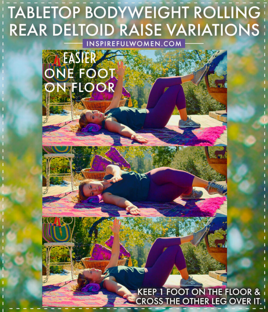 Lying Rolling Rear Delt Raise – Table Top Legs - Inspireful Women